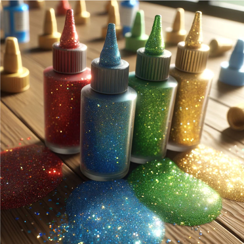 ¿Cómo sacarle partido al pegamento con purpurina?